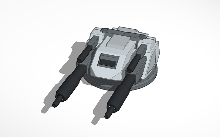 3D design Accaran A-7A6 AA Cannon - Tinkercad