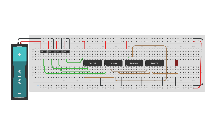 Circuit design activity#5-combinational logic | Tinkercad