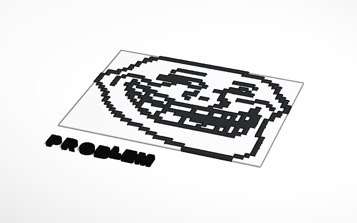 3D design Troll Face | Tinkercad