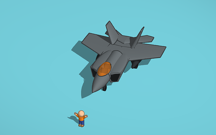 3D design f 22 raptor - Tinkercad