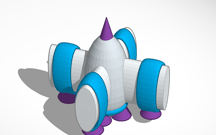 3D design quad rocket | Tinkercad