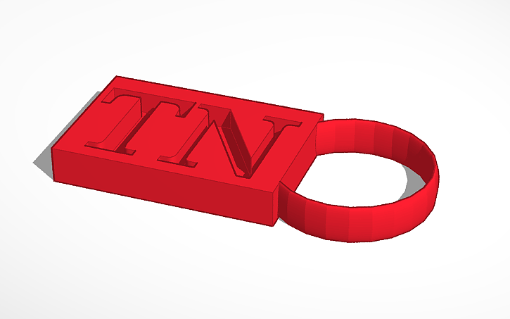 3D design Porta-chaves - Tinkercad