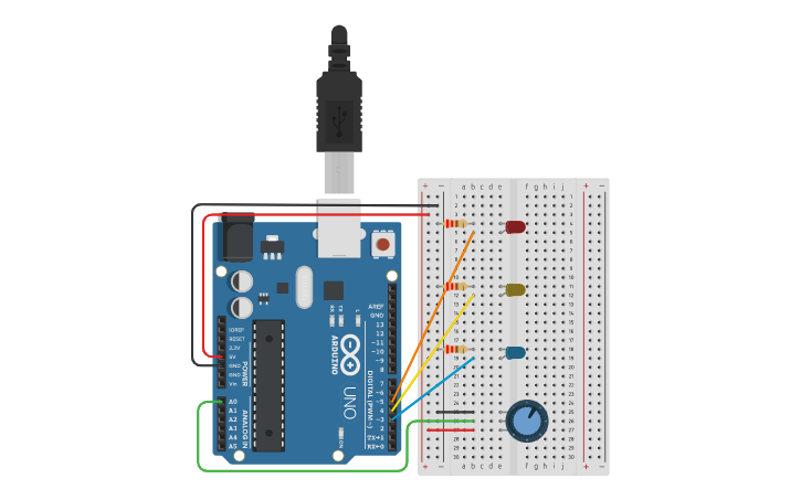 Circuit Design 3rd 2 Potentiometer Led Tinkercad
