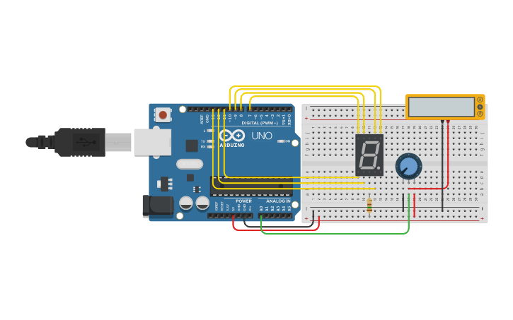 Circuit design Problema 4 | Tinkercad