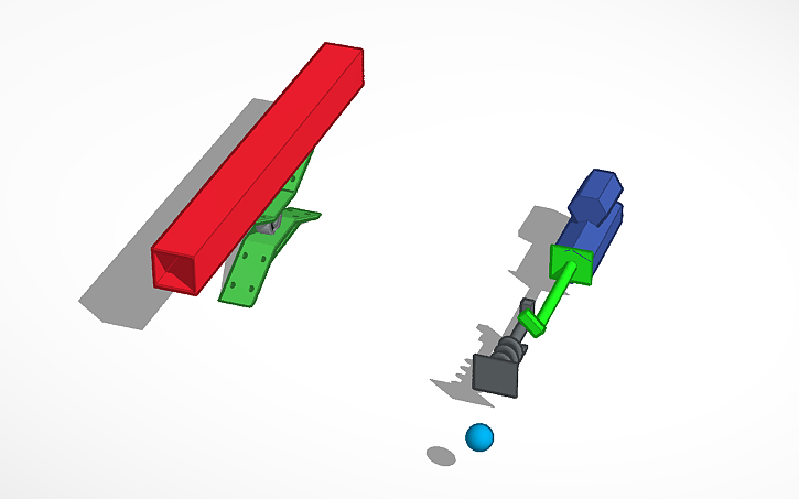 3D design Shooting mechanism - Tinkercad