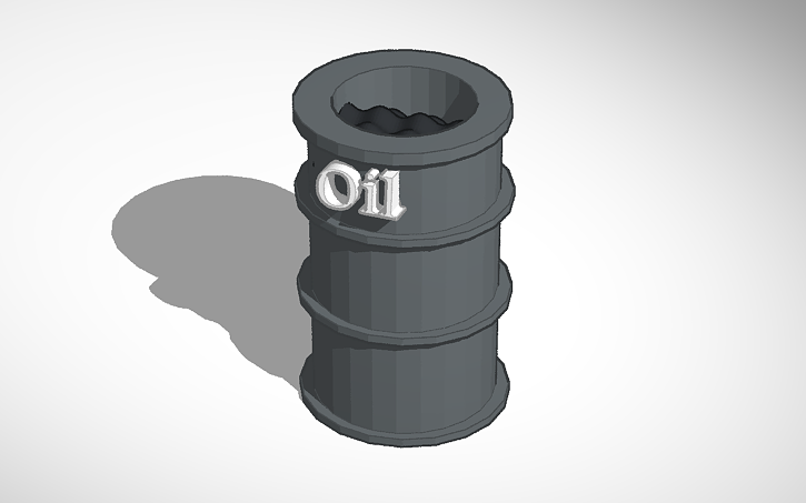 3D design Oil Barrel | Tinkercad