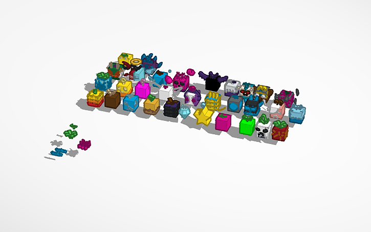 3D design blox fruit | Tinkercad