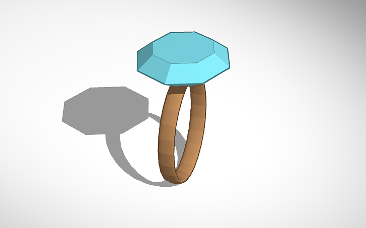 3D design diamond ring | Tinkercad