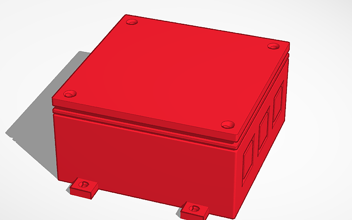 3D design Circuit Box Volts - Tinkercad