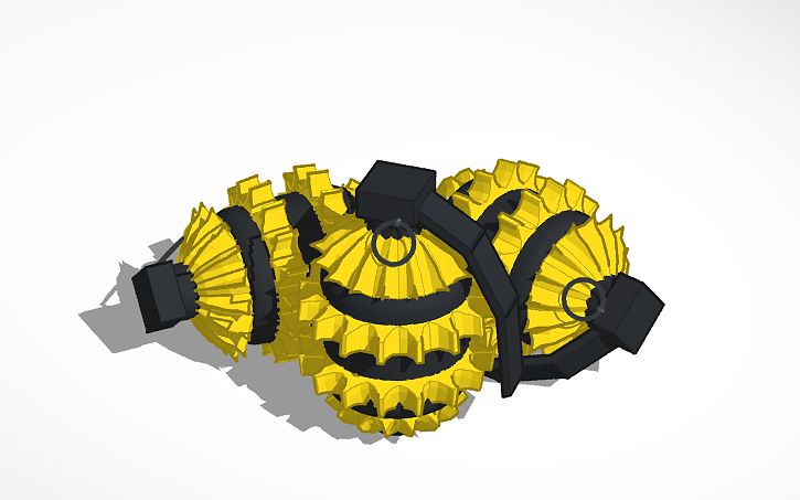 3D design Black Beret Bunny Mini Nuke Grenade - Tinkercad