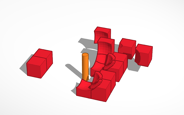 3D design 3x3 w/o core - Tinkercad