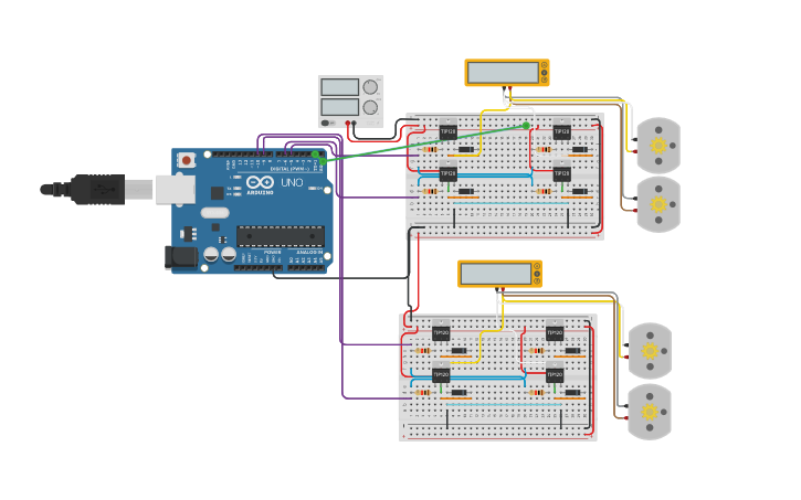 Circuit design H-bridge - Tinkercad