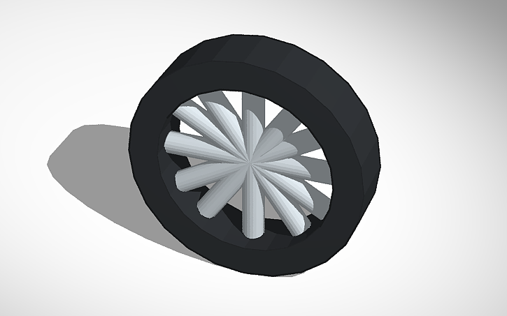 3D design Roda - Tinkercad