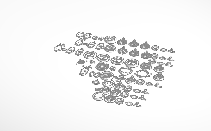 3D design Beyblade starter modeling template - Tinkercad