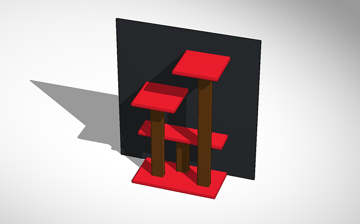 3D design Cat Tower Prototype - Tinkercad