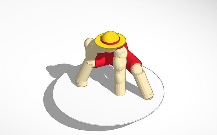 3D design luffy d monkey - Tinkercad