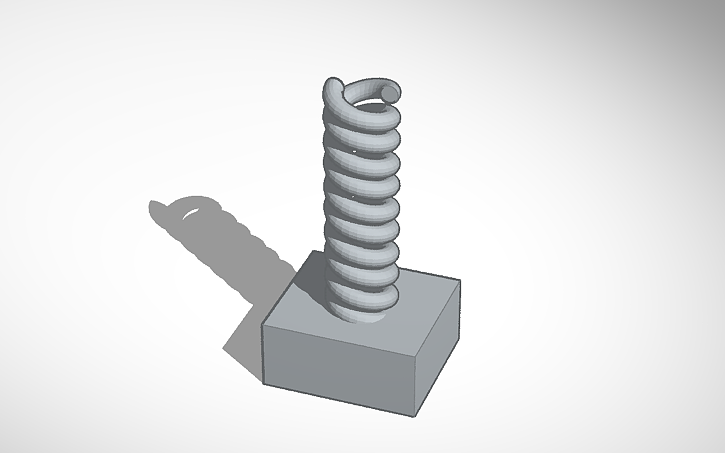 3D design spring stamp | Tinkercad