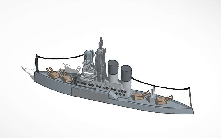 3D design world war 1 battle ship | Tinkercad
