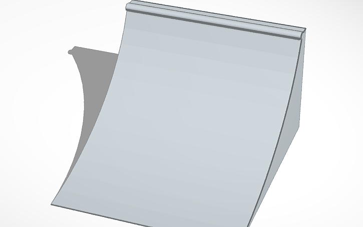 3D design Ramp (for teck deck) - Tinkercad
