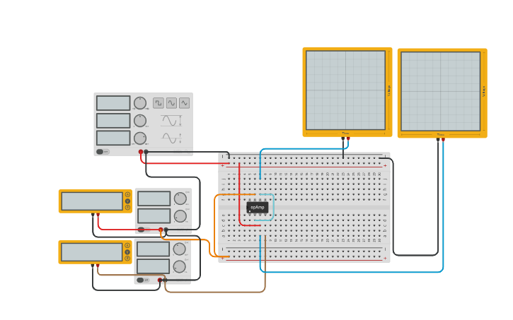 Circuit design Voltage Follower - Tinkercad