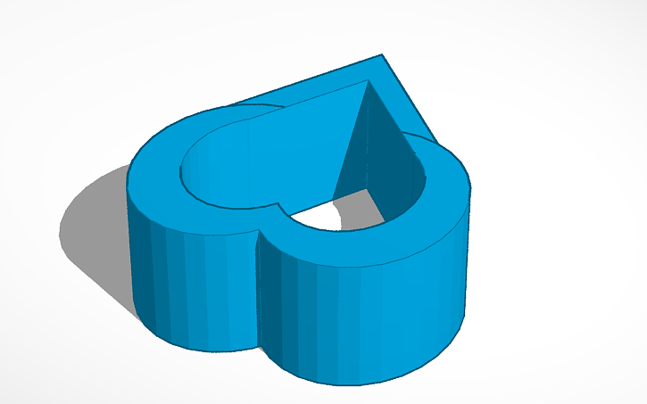 3D design heart - Tinkercad