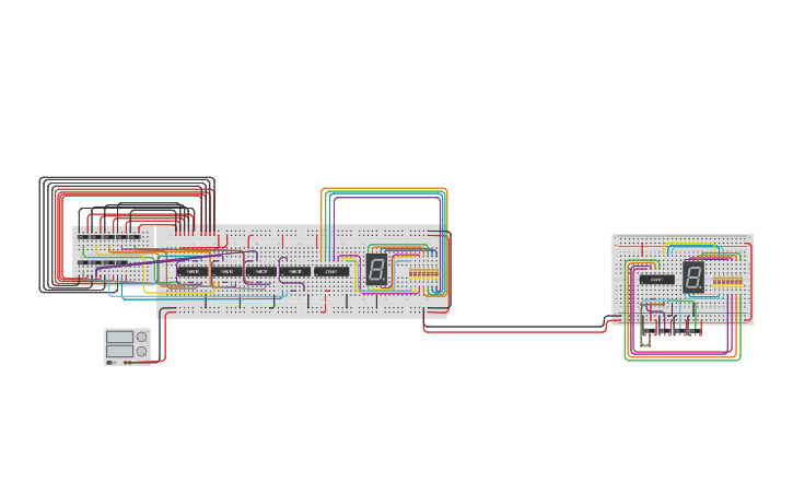 Circuit design Display Led 7 seg | Tinkercad