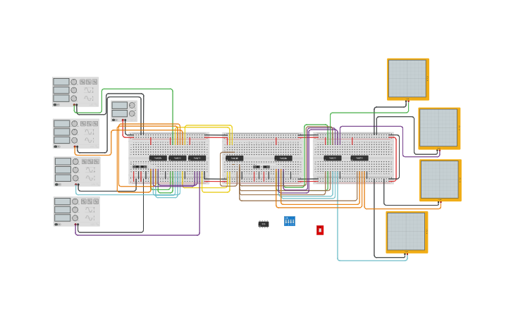 Circuit design DWDM - Tinkercad