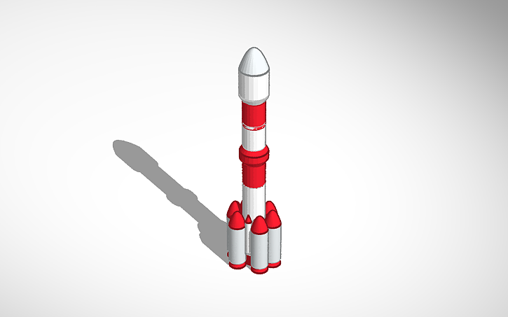 3D design polar satellite launcher - Tinkercad