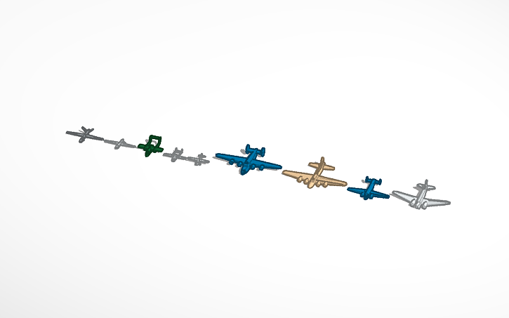 3D design Aircraft all - Tinkercad