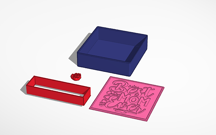 3D design Best Mom Gift Box - Tinkercad