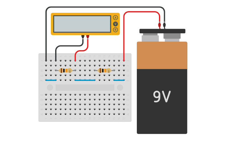 Circuit Design Circuits 1 Voltage Divider Tinkercad
