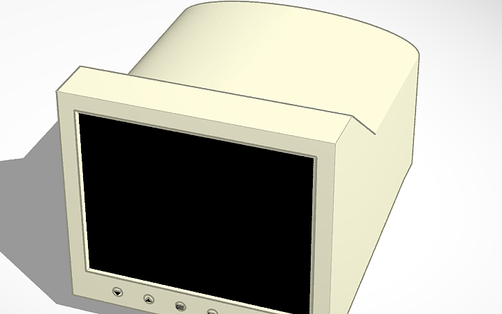3D design CRT monitor | Tinkercad