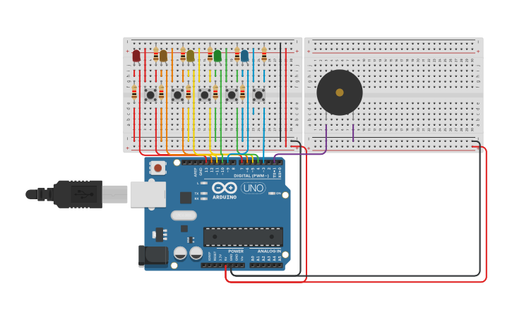 Circuit Design Coursework Whack A Mole Tinkercad