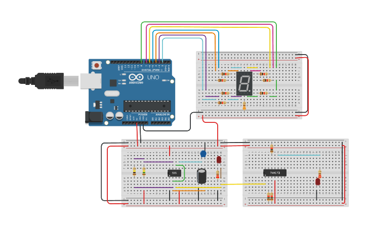 Circuit design MICRO - Tinkercad