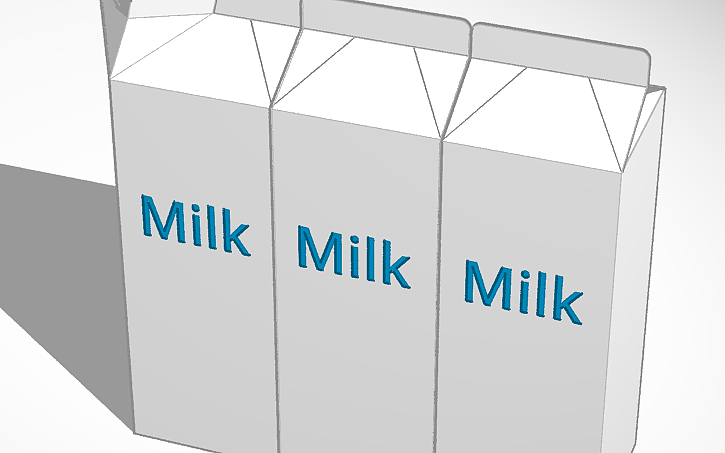 3D design milk | Tinkercad