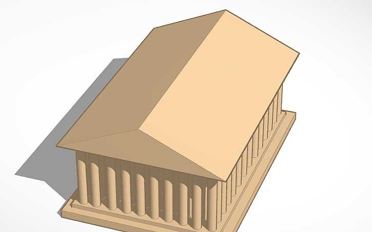 3D design Athens parthenon | Tinkercad
