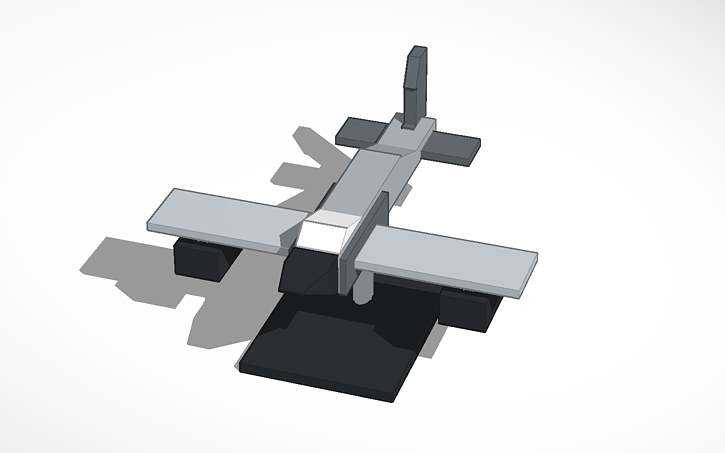 3D design World War II Airplane - Tinkercad