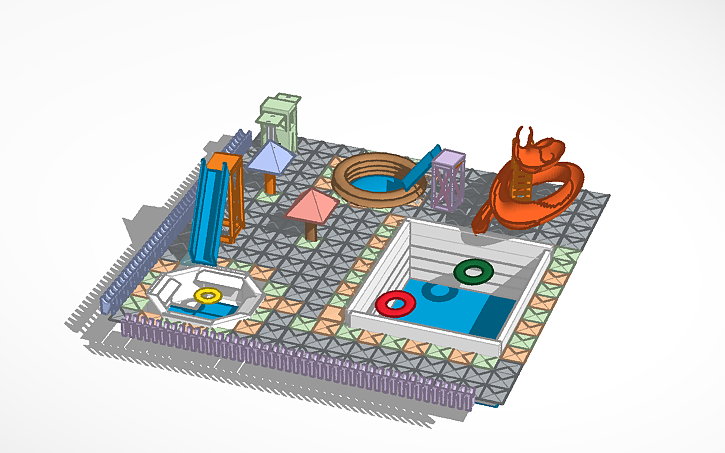 3D design PARQUE ACUATICO - Tinkercad