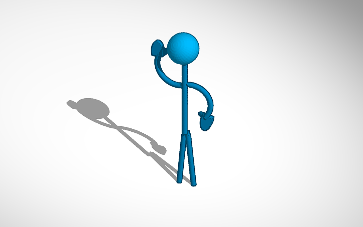3D design stick man dude | Tinkercad