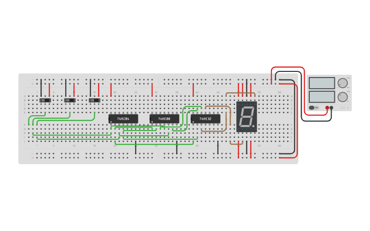 Circuit design ACTIVITY#8-3-VARIABLE K-MAP | Tinkercad