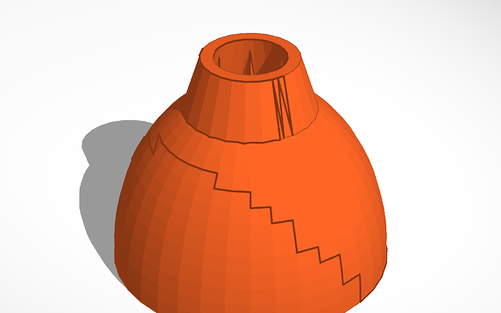 3D design narrow lamp shade - Tinkercad