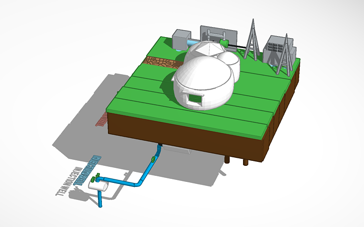 3D design Interactive geothermic dome #Needles | Tinkercad