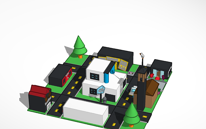 3D design shopping centre - Tinkercad