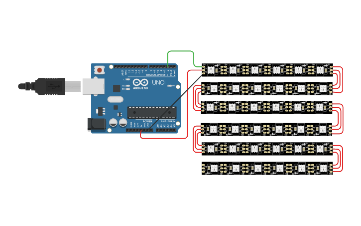Circuit design neopixel | Tinkercad