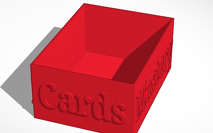 3D design Doctrinal Mastery Card Holder 68x92mm cards | Tinkercad