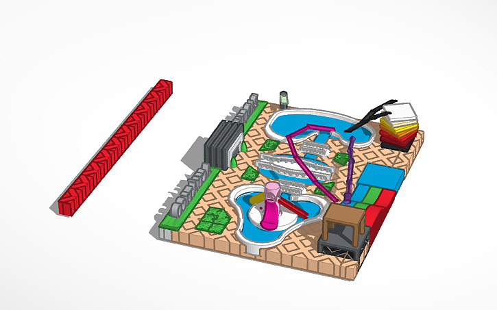 3D design Parque Acuático - Tinkercad