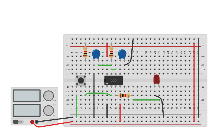 Circuit design Monostabile con Ne555 Lalia | Tinkercad