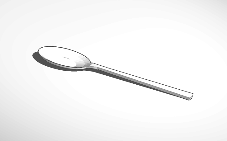 3D design spoon - Tinkercad