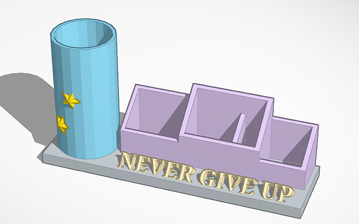 3D design Pen holder - Tinkercad