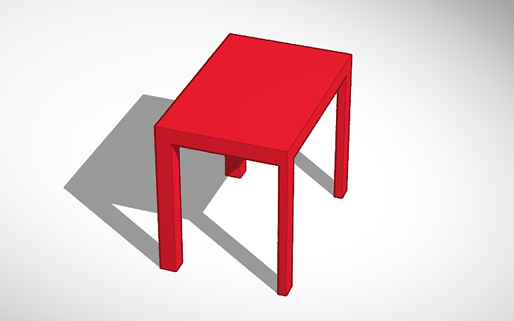 3D design Mesa - Tinkercad